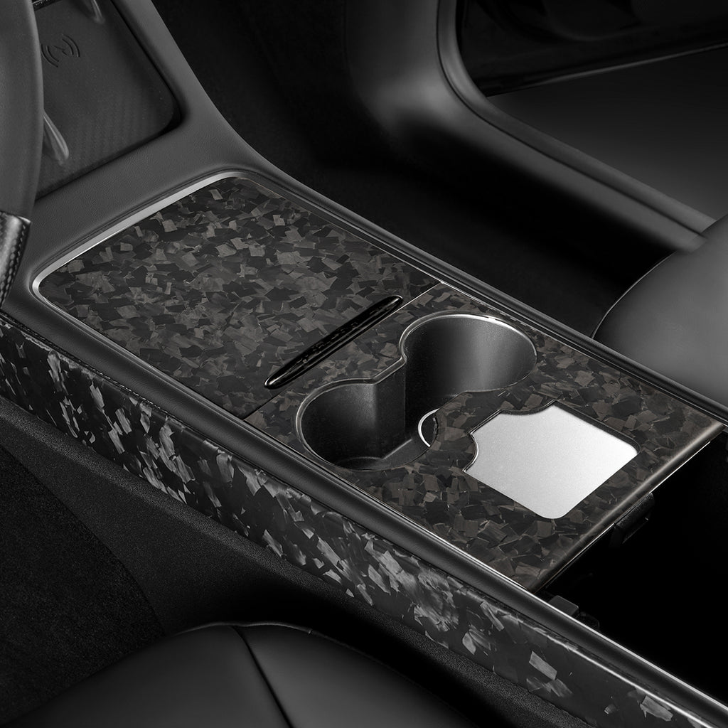 Tesla Model 3 / Y Centre Console Overlay-REAL MOLDED CARBON FIBER ...